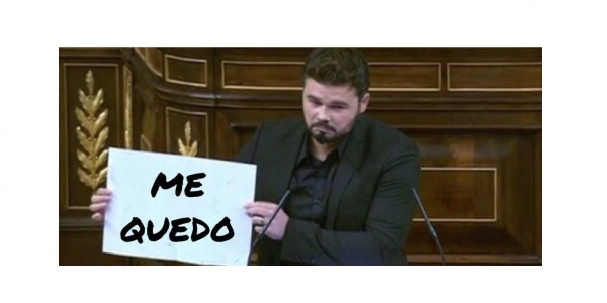 El mundo en memes. La pataleta de Rufián